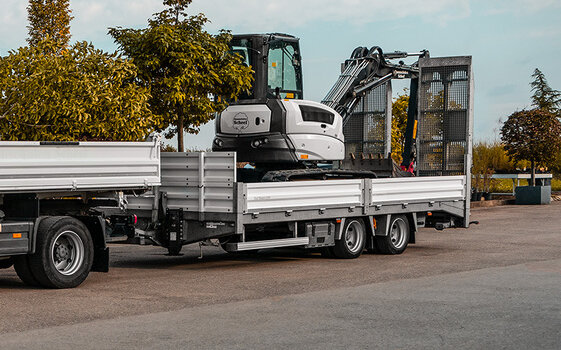 Humbaur | Der Tandem-Baumaschinen-Transporter HBTZ BS 19t von Humbaur